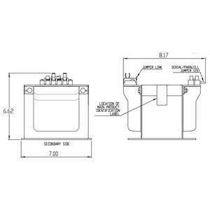 Siemens AG MT2000A Control Power Transformer