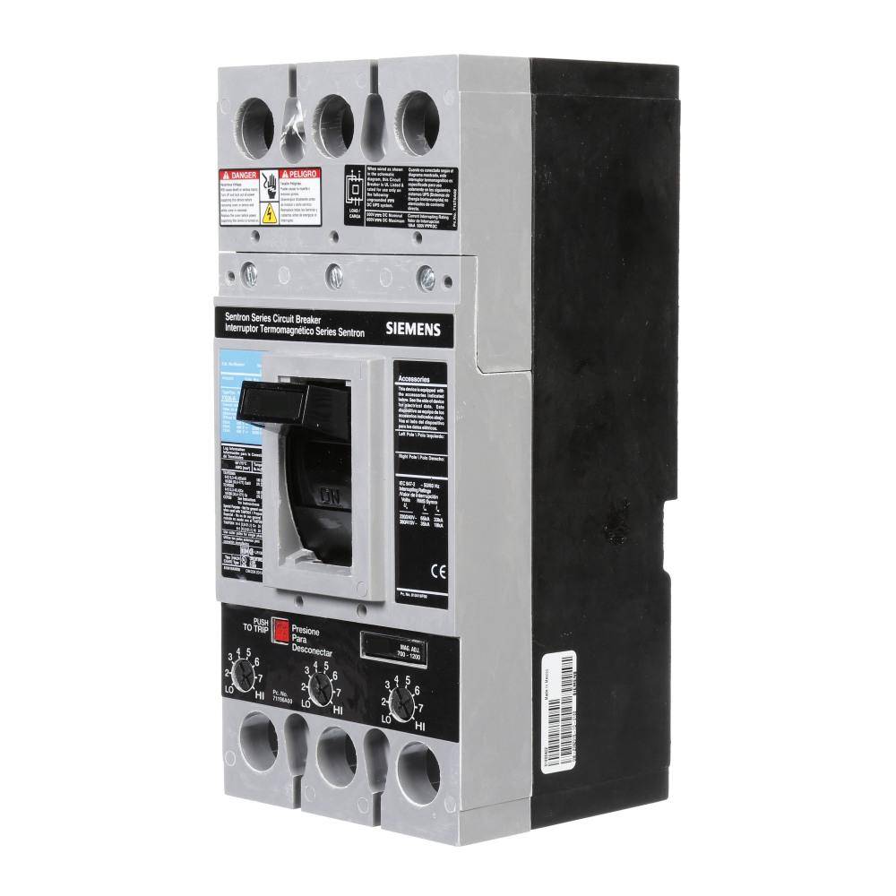 Siemens Sentron™ FXD63B100L Type FXD6 Low Voltage Molded Case Circuit ...