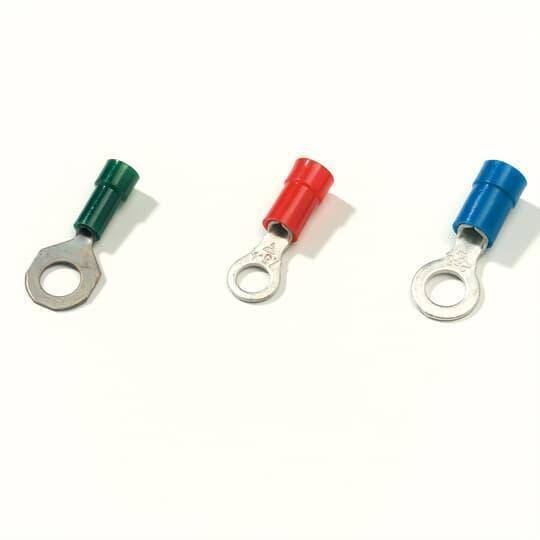 Sta-Kon® RC10E RC Series Ring Terminal, 4 to 6 sq-mm Conductor, 34 mm L ...