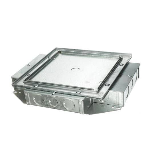 Steel City® 668-S Recessed Service Ultra Shallow Floor Box, Stamped ...