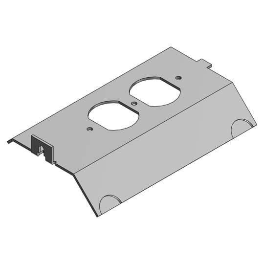 Steel City® AFP-4A Duplex Power Panel Cover, 5-7/8 in L, For Use With ...