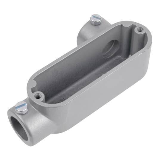 Red Dot® BLR-1 Type LR Conduit Body With Cover, Gasket, 1/2 in Hub, 4.3 ...