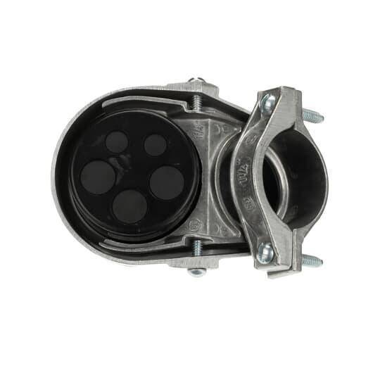 Steel City® SH-104 Clamp-On Service Cable Cap, 1-1/4 in, (5) 19/32 in ...