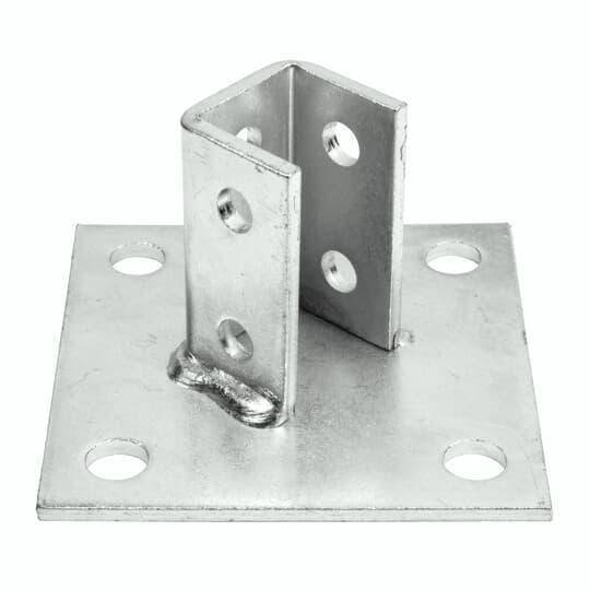 Superstrut® AP232-GR Post Base Connector, Diagonal Channel Position, 3 ...