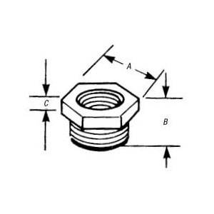 3/4" x 1/2" Thomas & Betts Corporation 1250-TB Rigid/IMC Reducer