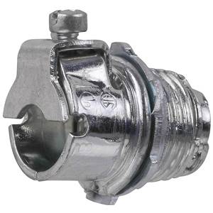 T&B® Tite-Bite® 300-TB Non-Insulated Cable Connector, 3/8 in Trade, 1/2 ...