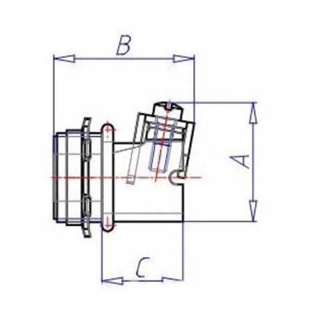 T&B® Tite-Bite® 3110-TB Insulated Cable Connector, 3/8 in Trade, 1/2 in ...