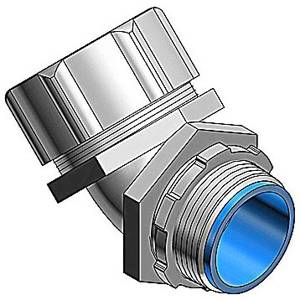 T&B® 5246 Non-Insulated Conduit Connector, 1-1/2 in Trade, 45 deg ...