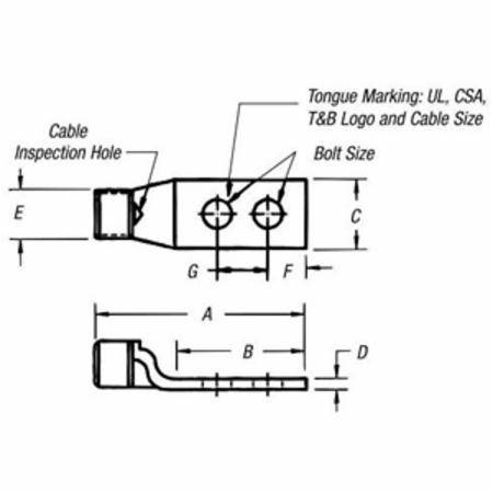 1/2" Stud, 600 V to 35 kV, 400 KCMIL Flex, Thomas & Betts Corporation ...