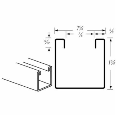 1-5/8" x 1-5/8" x 10', 12 Gauge, Thomas & Betts Corporation A1200-10-EG ...