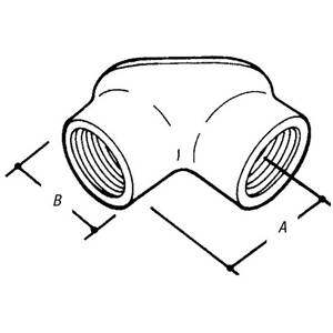 1/2" Thomas & Betts Corporation HL-601 Rigid/IMC Pull Corner Elbow