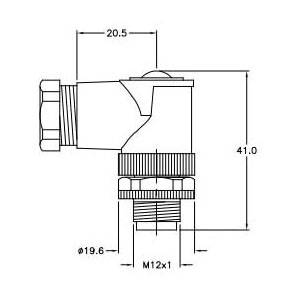 Turck Inc. U6580 Eurofast® Field Wireable Connector