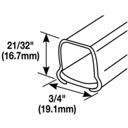 10' x 3/4" x 21/32" Legrand North America LLC V700 Surface Raceway, Ivory