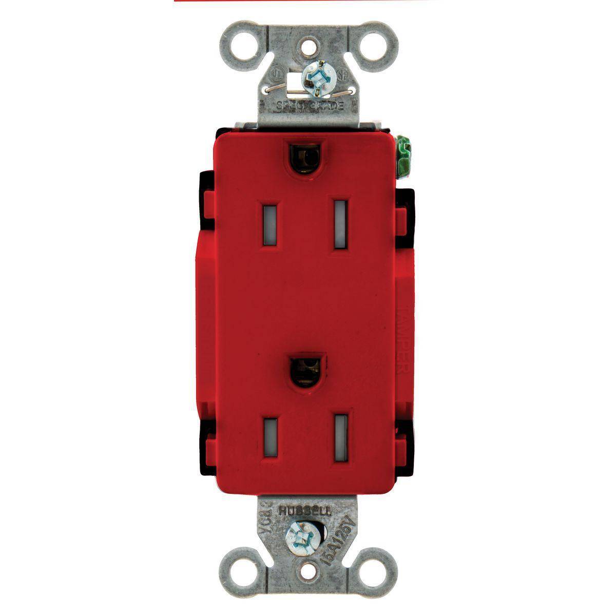 Wiring Device-Kellems Style Line® DR15RTR 1-Phase Decorator Duplex ...