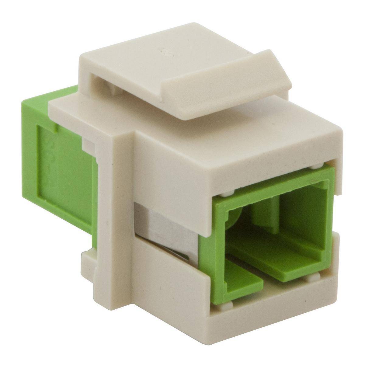 PREMISE WIRING OptiChannel™ SFFLCSGNBK Duplex Keystone Standard Fiber ...