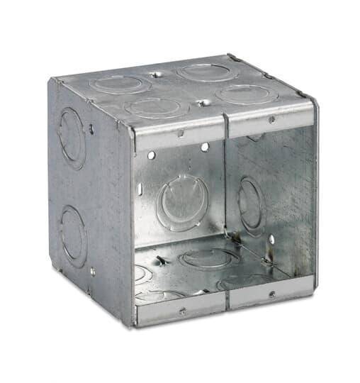 Steel City® 2-MB Deep Welded Masonry Box, Steel, 46.8 cu-in Capacity, 2 ...