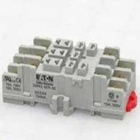 EATON D5PA2 Socket, 600 VAC/125 VDC, 15 A, For Use With D5 Series Relay ...