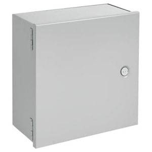 8 x 8 x 4, Hoffman A8N84 Electrical Enclosure, NEMA 1/IP30, Steel, 1-Door, Small, Butt Hinged