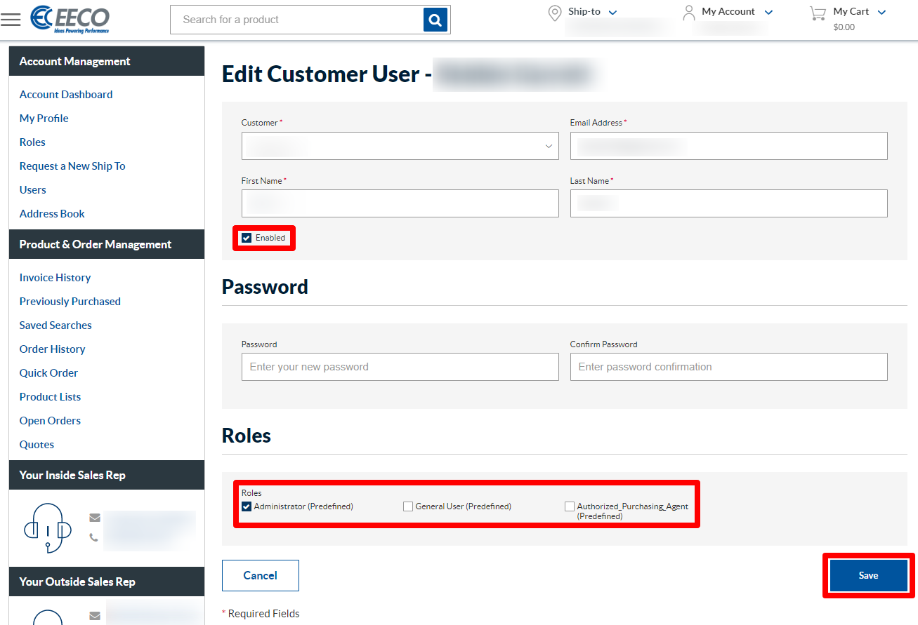 Knowledge Base: Account Management